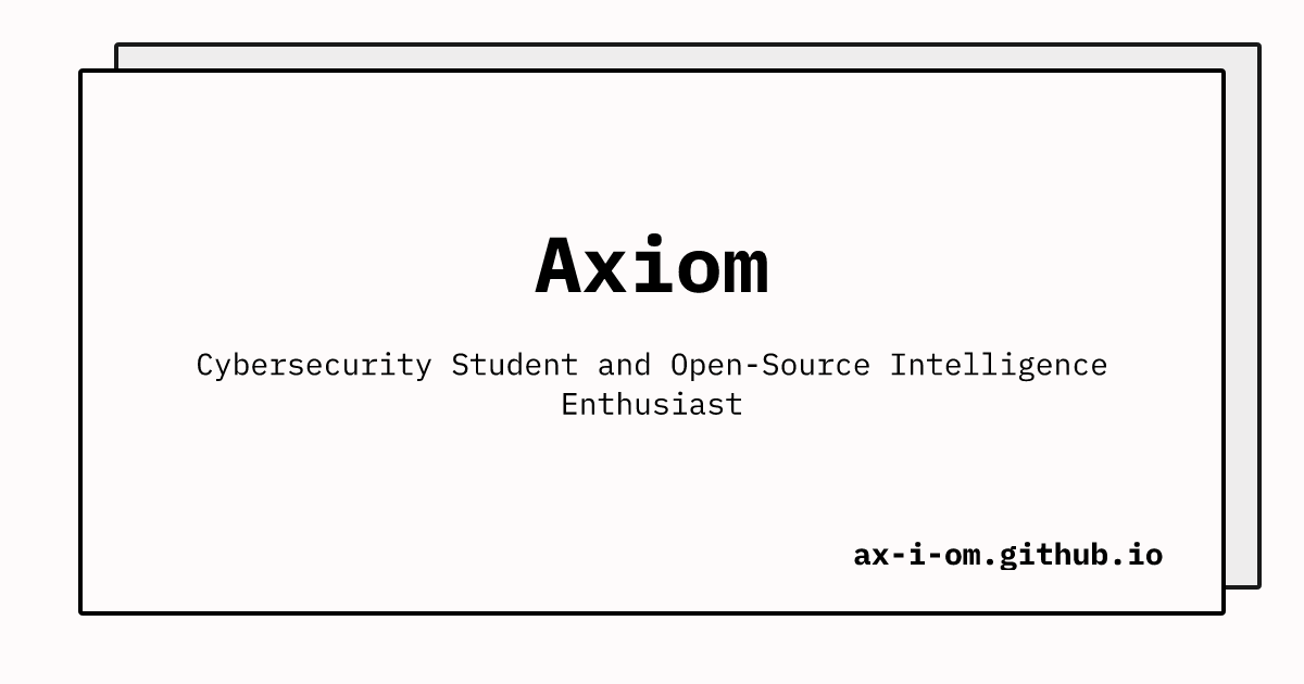 Axiom